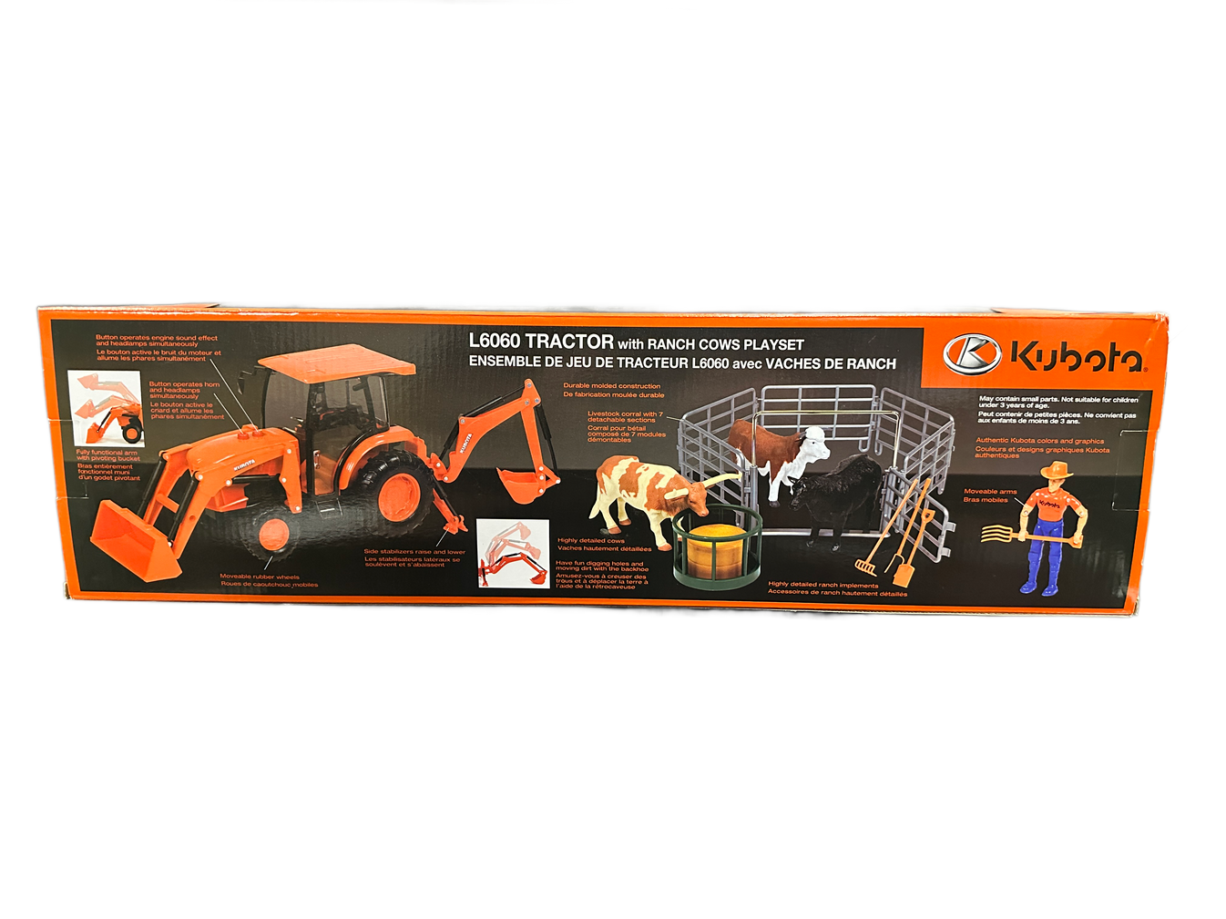 Kubota L6060 Tractor with Ranch Cows Playset – Keltic Kubota Parts